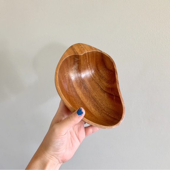 Vintage | Accents | Vintage Monkey Pod Wood Pepper Shape Tray Bowl ...